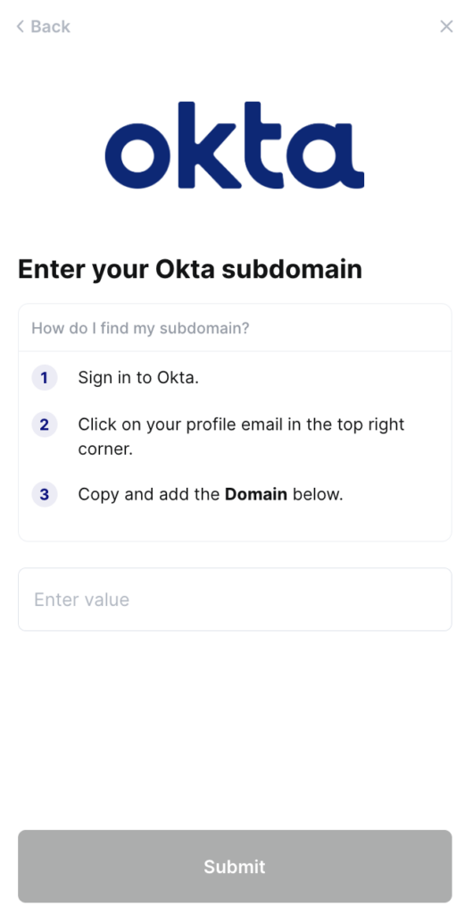 The GoProfiles Help Center - Okta API Instructions